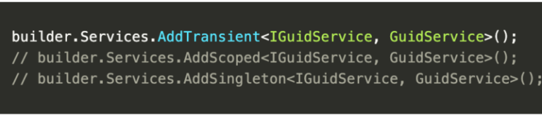 addScoped、addTransient、addSingletonの違いを整理 - 株式会社ギャス